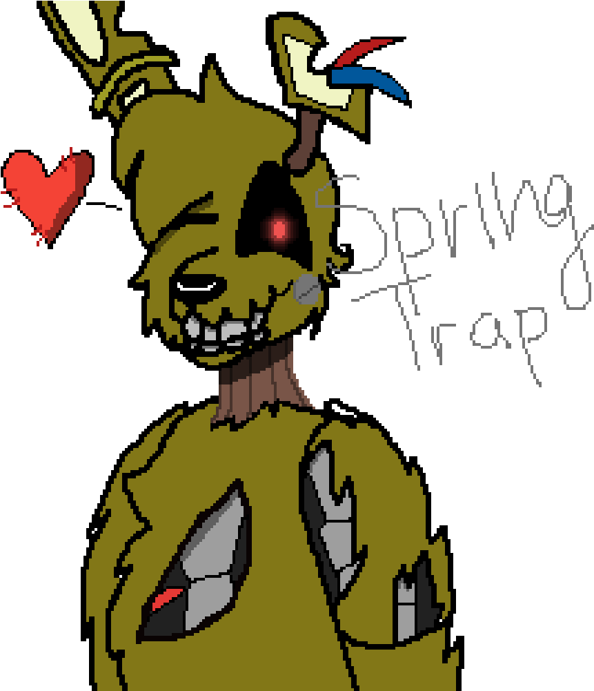 Springtrap - Cartoon Clipart - Large Size Png Image - PikPng