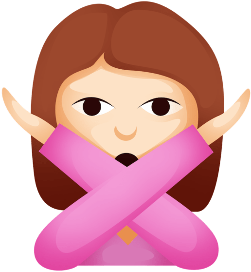 Emoji No Png Clipart - Large Size Png Image - PikPng