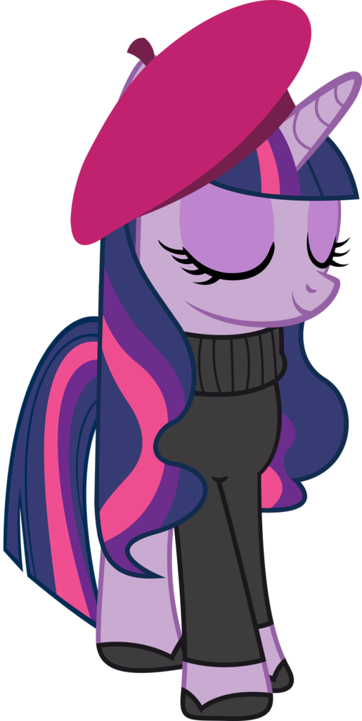 Alternate Hairstyle, Beatnik, Beret, Clothes, Safe, - Mlp French Rarity ...