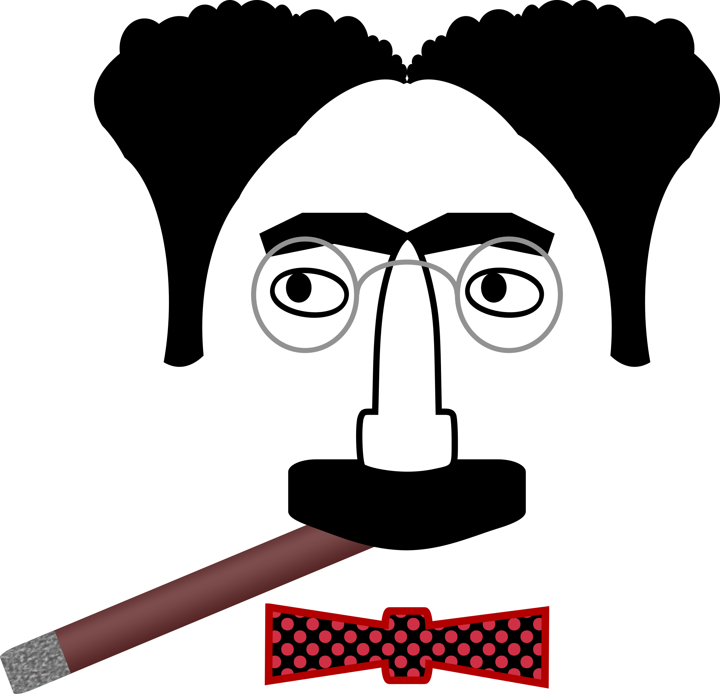 This Free Icons Png Design Of Groucho Marx - Groucho Marx Hair Clipart ...