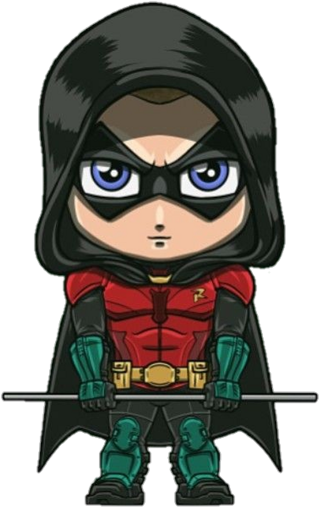 Dc Cartoons Movies Comics Robin Clipart - Large Size Png Image - PikPng