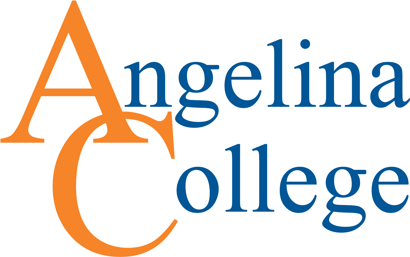 Ac Wordmark Color - Angelina College Logo Png Clipart - Large Size Png ...