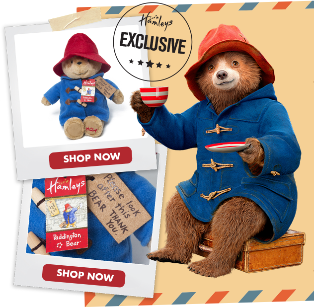 Hamleys Exclusive Paddington Soft Toy - Cartoon Clipart - Large Size ...