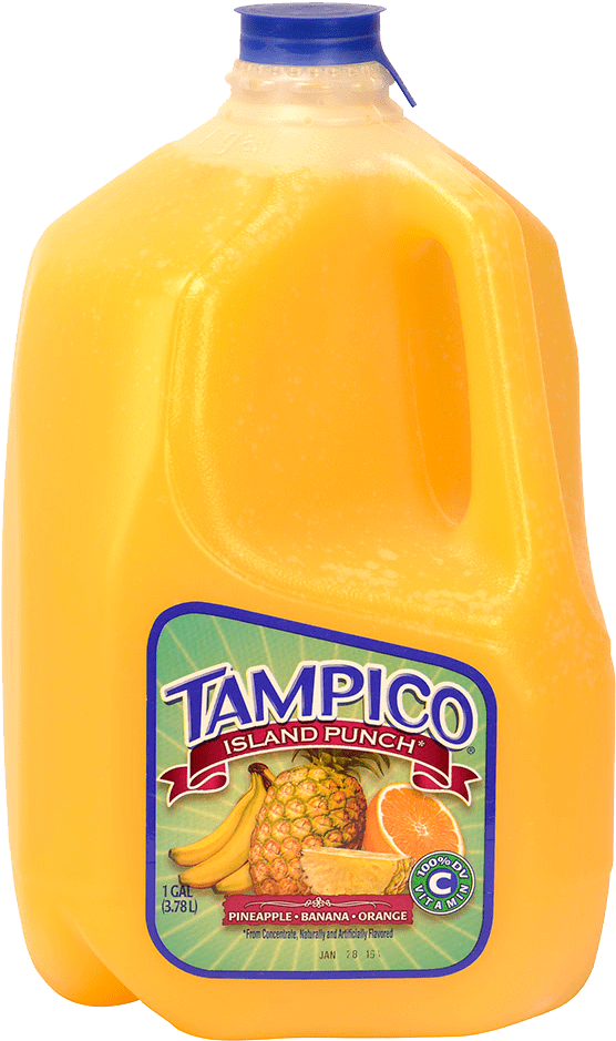 Tampico Island Punch Gallon - Tampico Juice Clipart - Large Size Png ...
