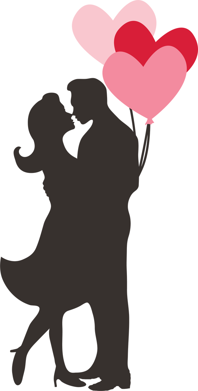 Couple Silhouette Svg Cut File Romance Clipart Large Size Png Image