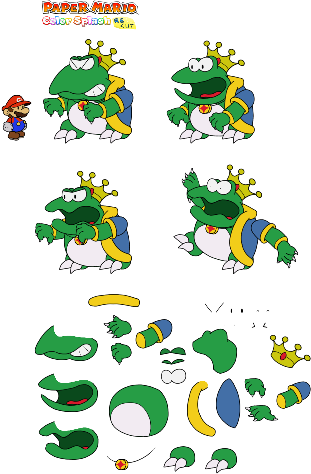 Color Splash Paper Mario - Paper Mario Color Splash 2 Clipart - Large ...