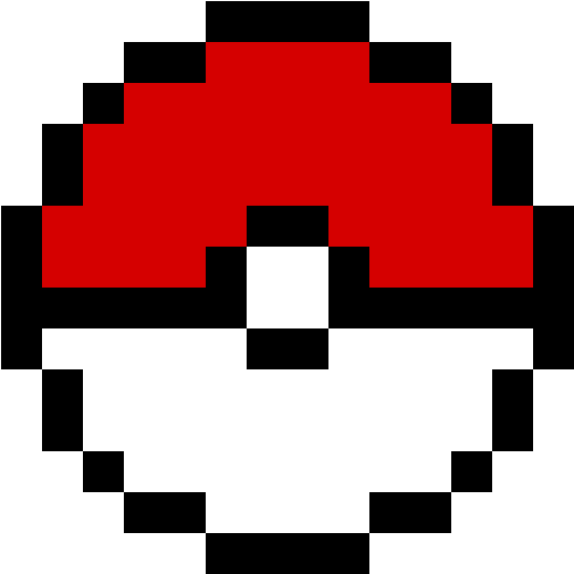 Pokéball - Pokeball Pixel Art Clipart - Large Size Png Image - PikPng
