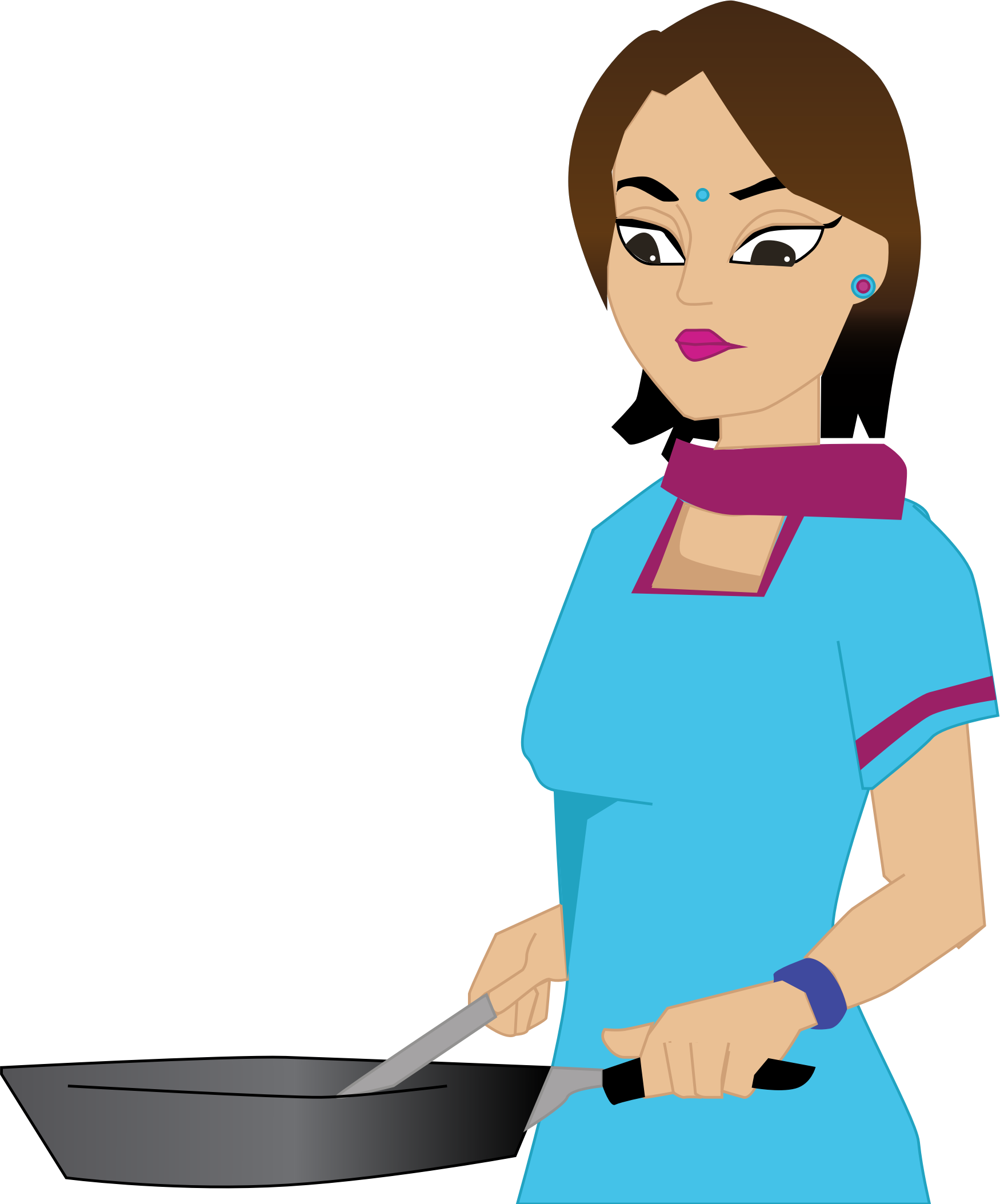 Woman Cooking Clip Art - Woman Cooking Clipart - Png Download - Large ...