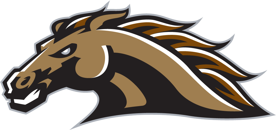 Mustang Clipart Bronco - Western Michigan Bronco Logo - Png Download ...
