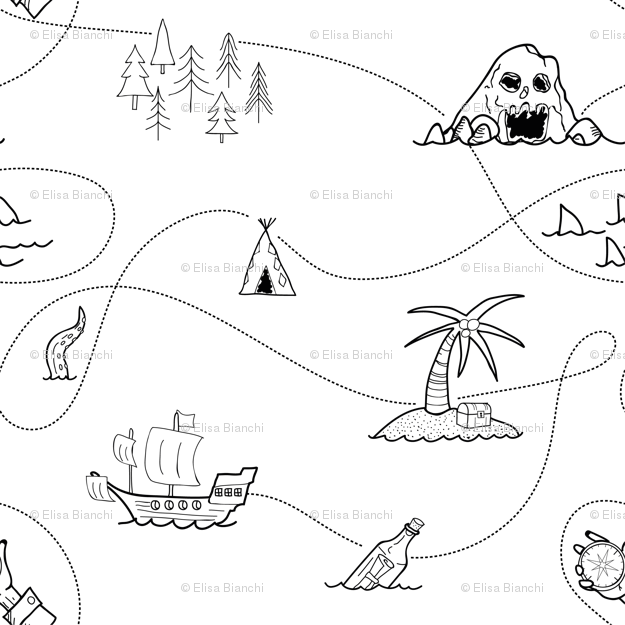 Treasure Map Png Clipart - Large Size Png Image - PikPng