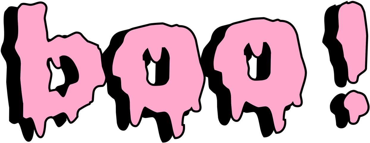 Boo Writing Clipart - Large Size Png Image - PikPng