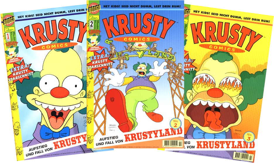 Krusty Comics German Logo Clipart - Large Size Png Image - PikPng