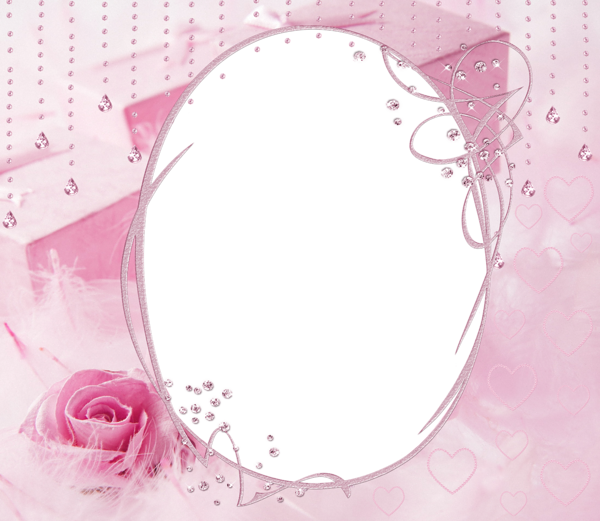 0, - Pink Transparent Oval Frames Clipart - Large Size Png Image - PikPng