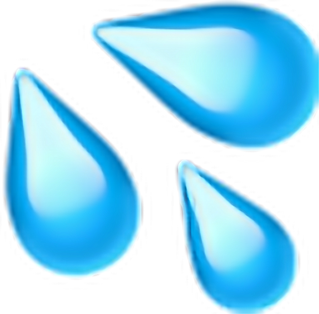 #tears #emoji #cry #crybaby #whatsappemoji #tumblr - Sweat Droplets ...