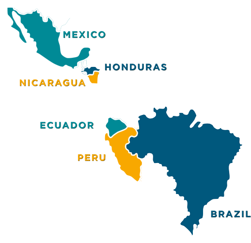 Map Regions - Latin America Clipart - Large Size Png Image - PikPng