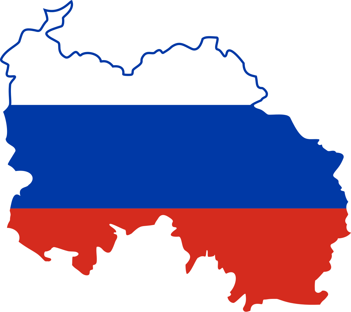 Russia Flag Map Clipart - Large Size Png Image - PikPng