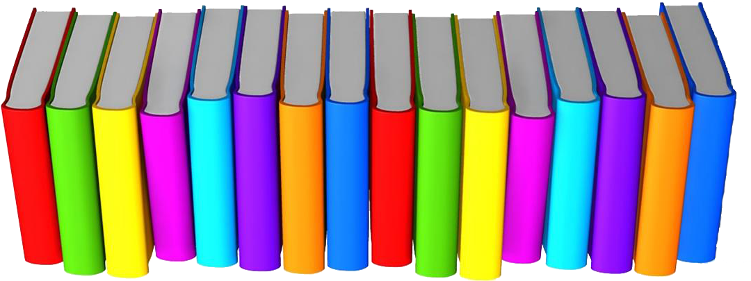 Book Transparent Row - Books In Row Png Transparent Clipart - Large ...