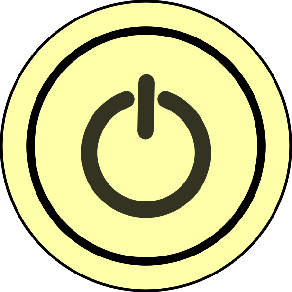 Download Power Button On Yellow Background Png - Clip Art Transparent ...