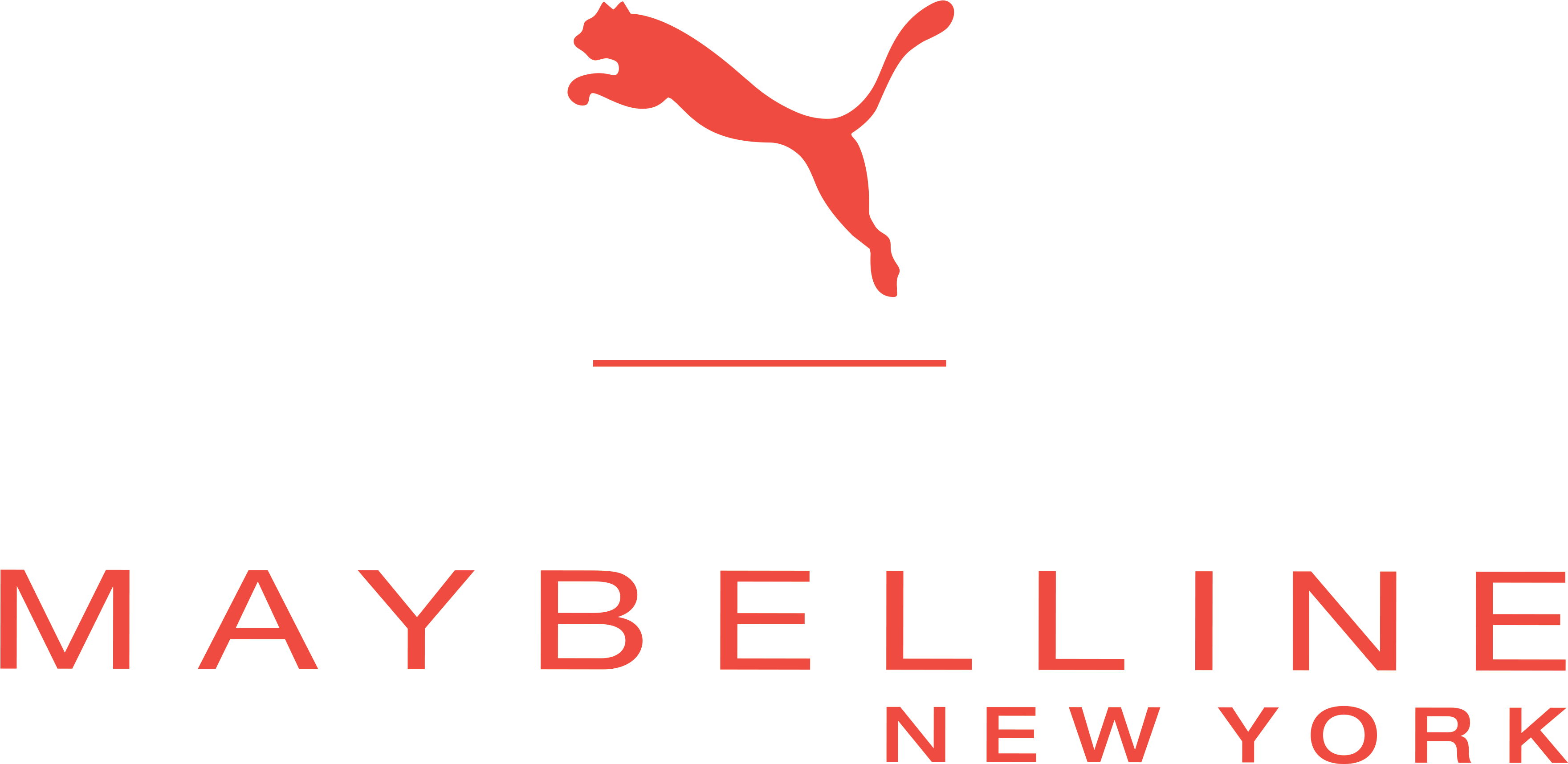Maybelline X Puma Logo Clipart - Large Size Png Image - PikPng