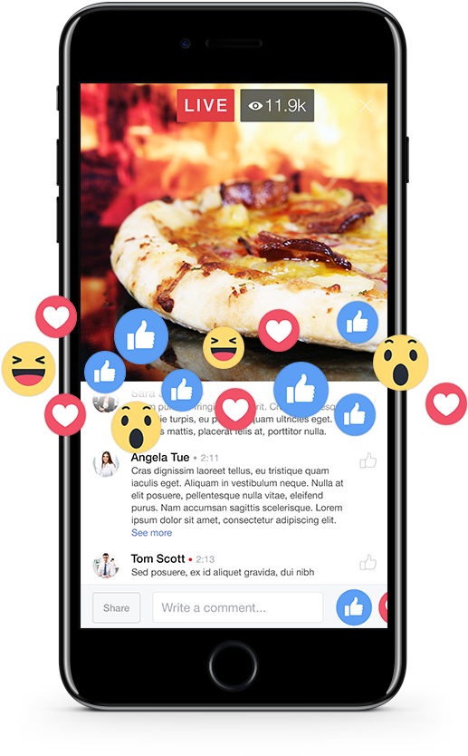 Download Facebook Live Reactions Poll Smartphone Clipart Png Download Pikpng