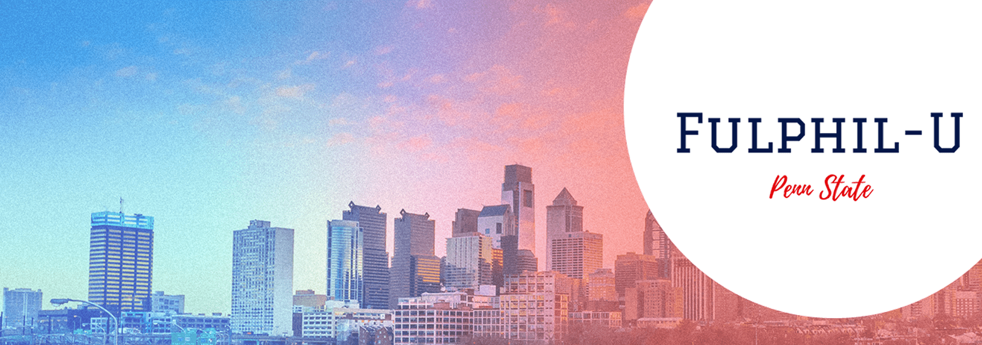 Fulphil-u @ Penn State - Philly Skyline Banner Clipart - Large Size Png ...