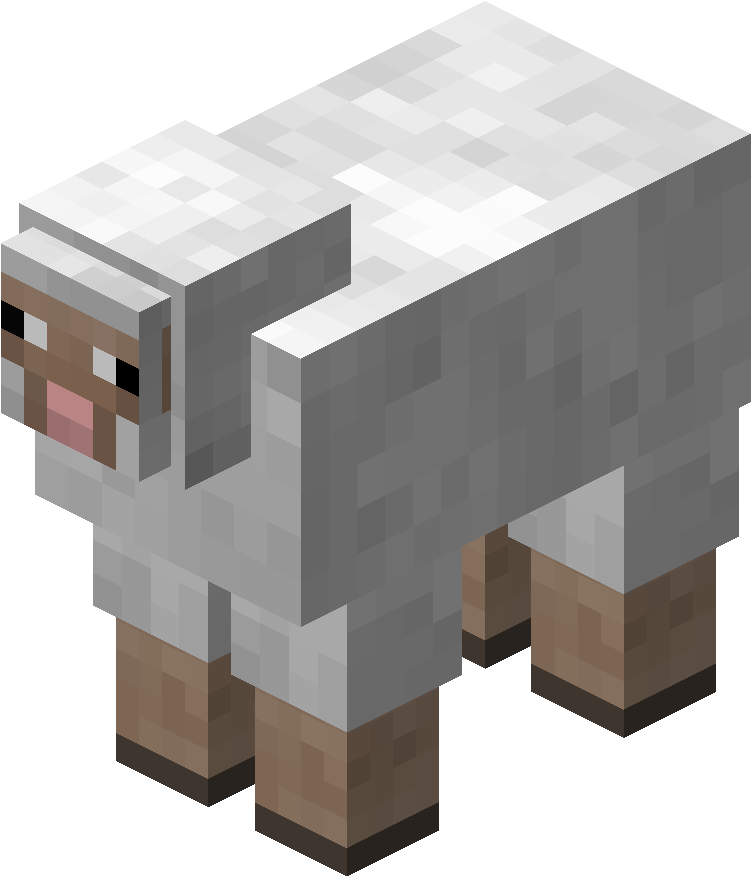 Minecraft Sheep Clipart - Large Size Png Image - PikPng