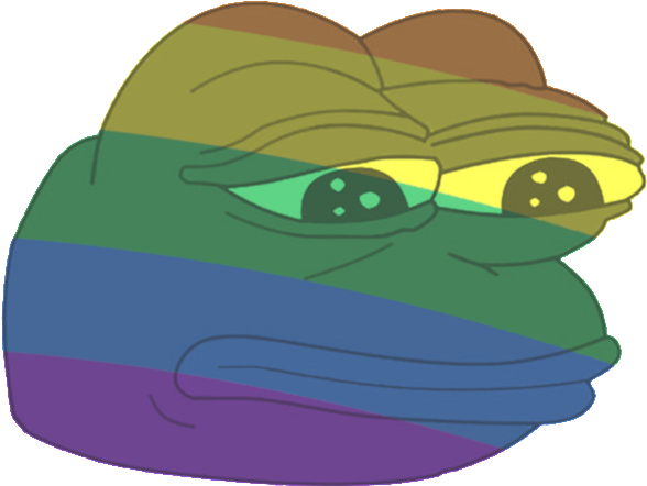 Rarekappa Pride Pepe Clipart - Large Size Png Image - PikPng