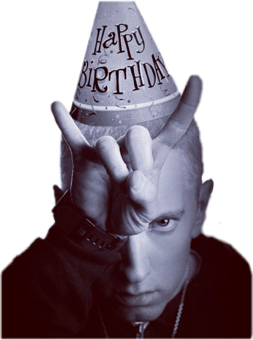Eminem Transparent Birthday - Eminem Birthday Clipart - Large Size Png ...