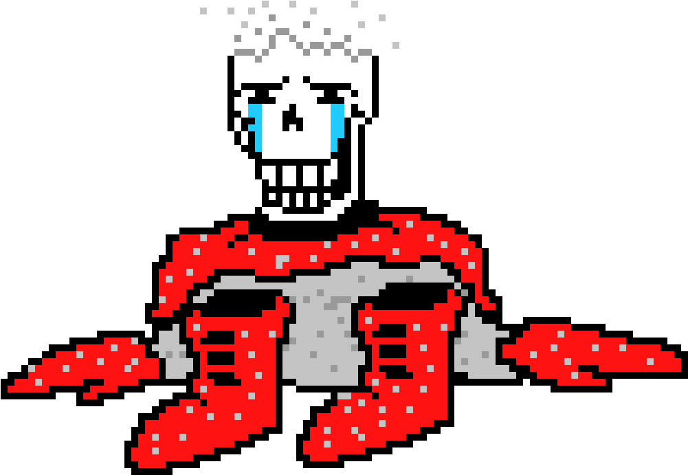 Papyrus Death Recreation - Papyrus Death Clipart - Large Size Png Image ...