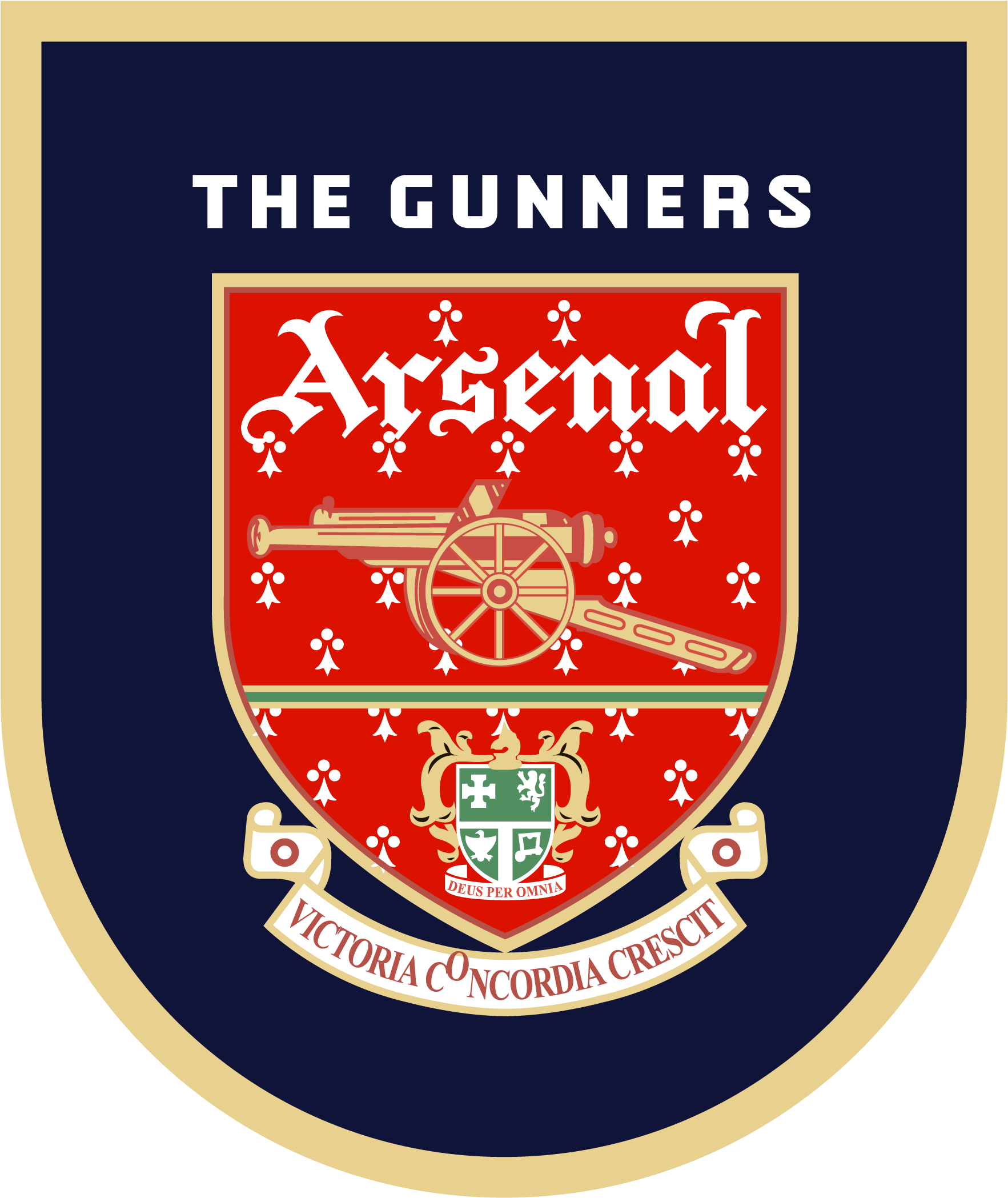 Arsenal Sign - Old Arsenal Badge Clipart - Large Size Png Image - PikPng