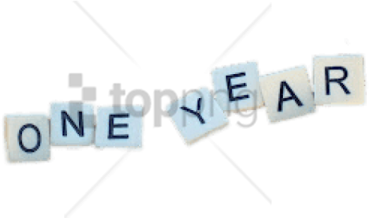 Free Png One Year Scrabble Letters Png Image With Transparent - Clock ...