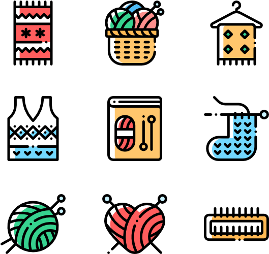 Knitting Clipart - Large Size Png Image - PikPng