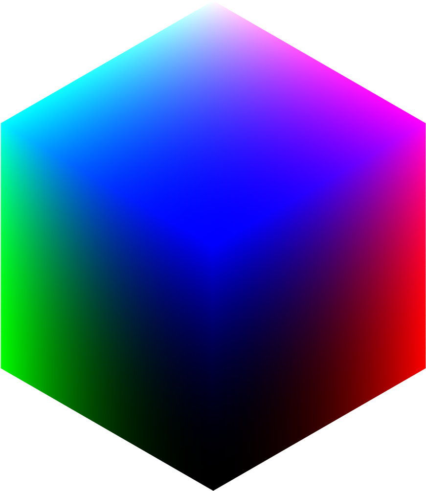 1024 X 1024 13 0 - Rgb Color Cube Corners Clipart - Large Size Png ...