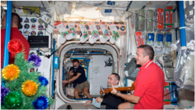 Navidad Nasa Cuatro - Christmas Tree Space Station Clipart - Large Size ...