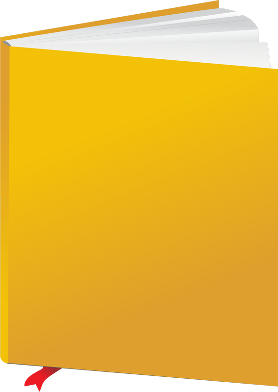 Transparent Yellow Book Clipart - Large Size Png Image - PikPng