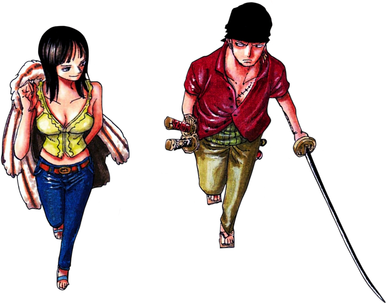 Zoro & Robin From Chapter 439 Color Spread - One Piece Color Spread ...