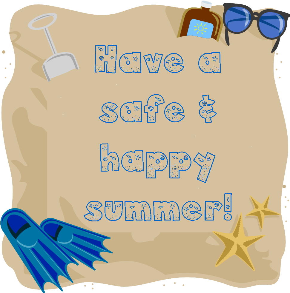 Summer Clipart Safety - Have A Fun And Safe Summer - Png Download ...