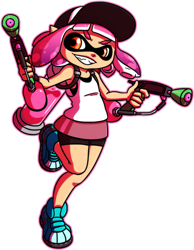 Inkling Girl Png Png Black And White Download - Png Inkling Girls ...