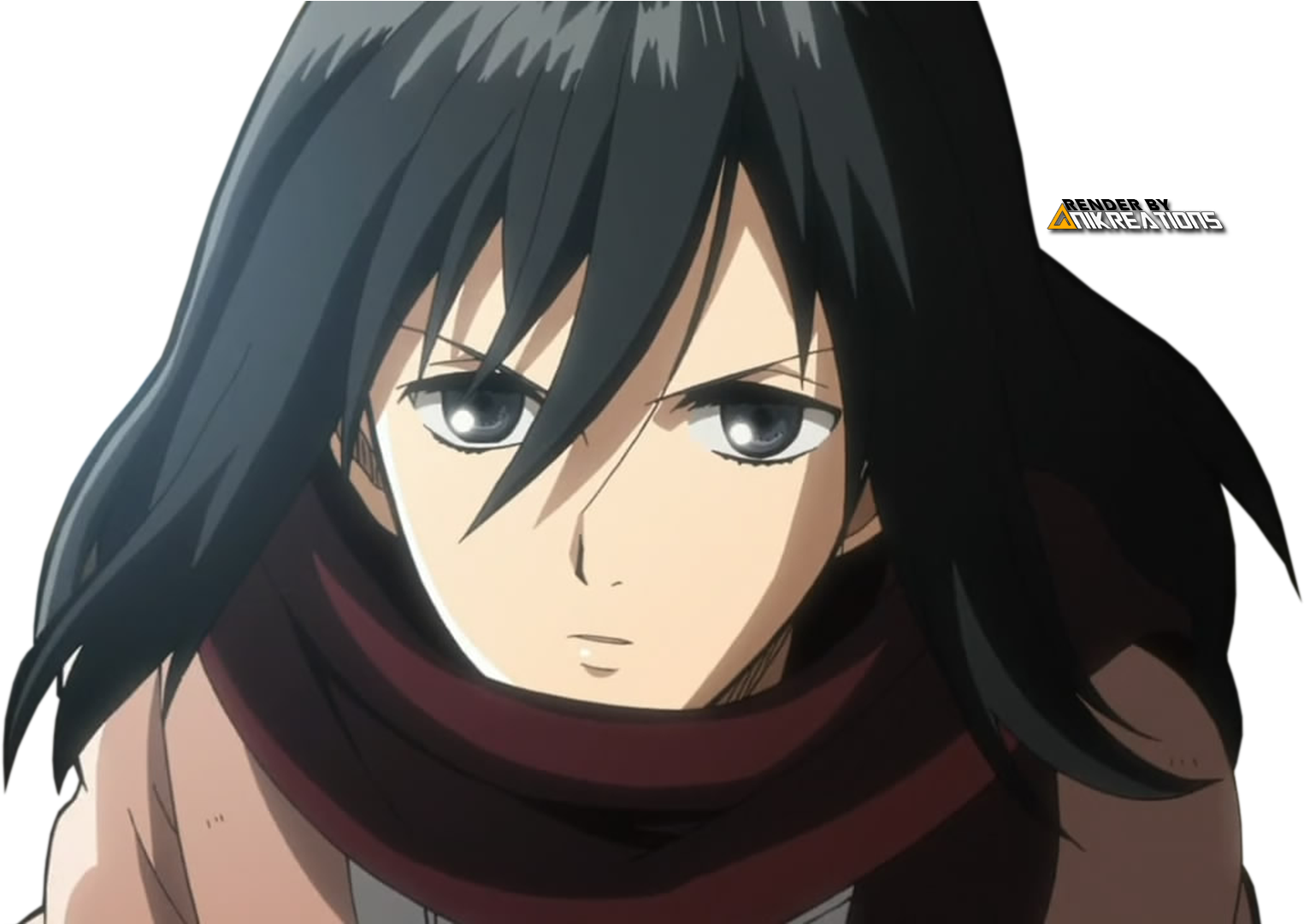 Anime Render Mikasa Ackerman - Mikasa Punches Eren Gif Clipart - Large ...