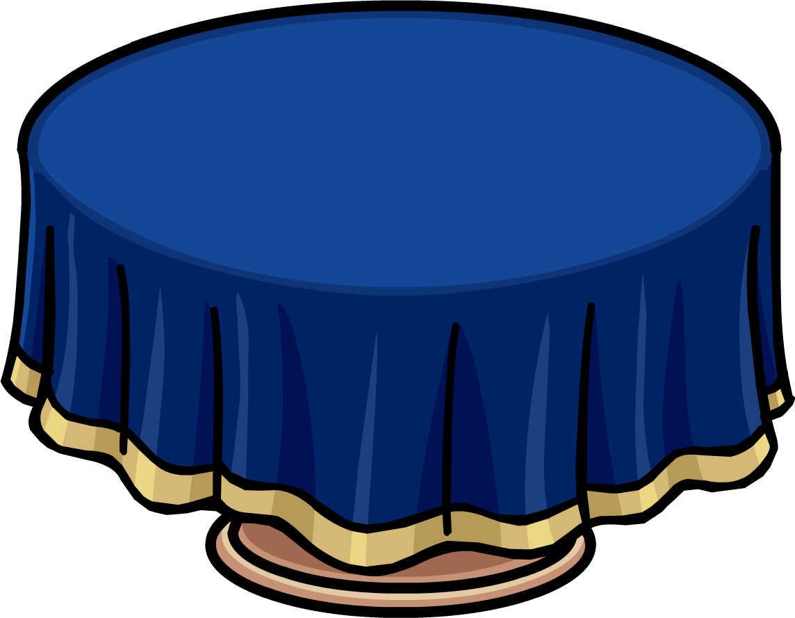 Formal Table Furniture - Blue Table Clipart Png Transparent Png - Large ...
