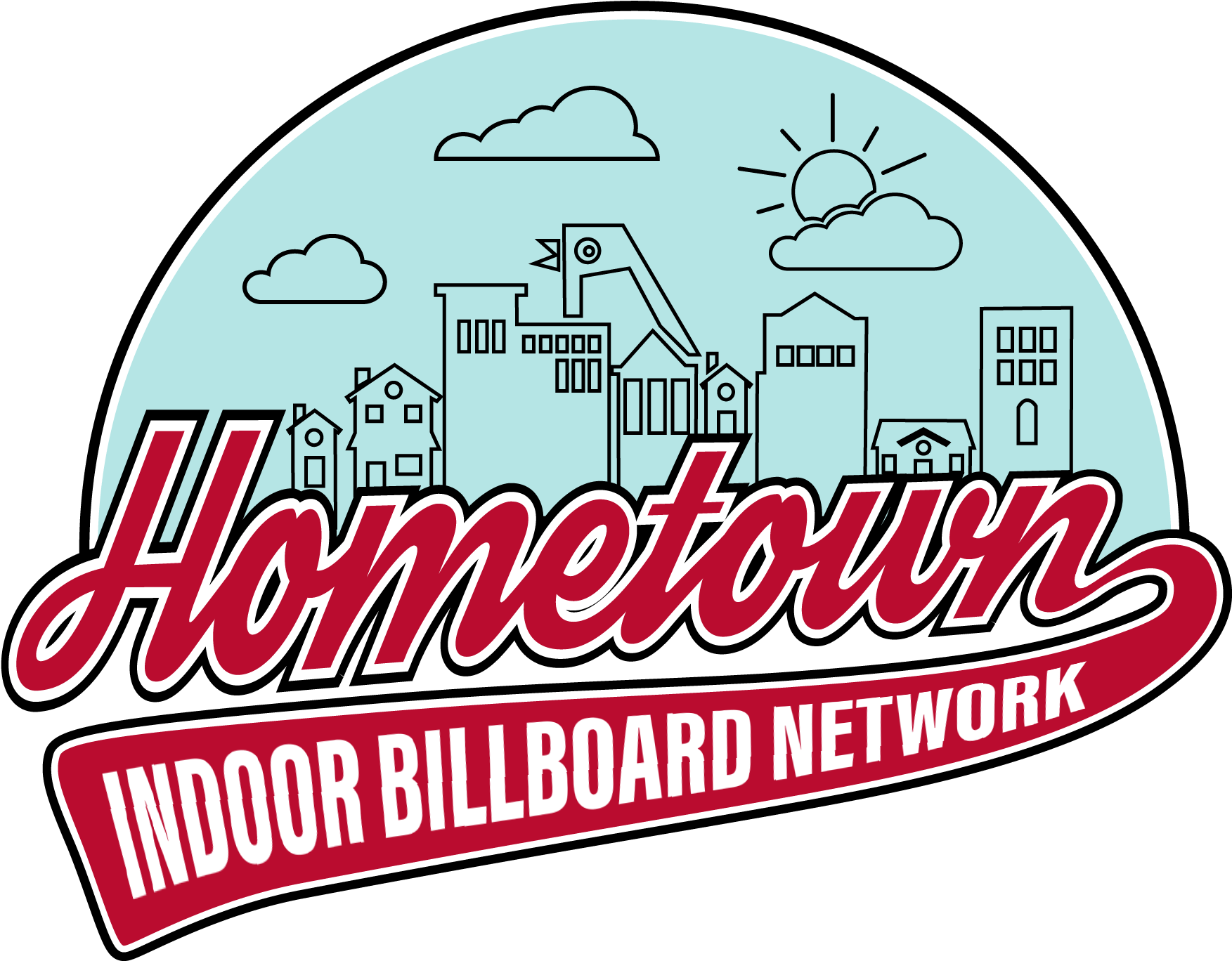 Hometown Indoor Billboard Network Clipart - Large Size Png Image - PikPng