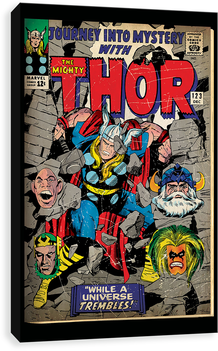 Marvel Comics Retro Thor Clipart - Large Size Png Image - PikPng