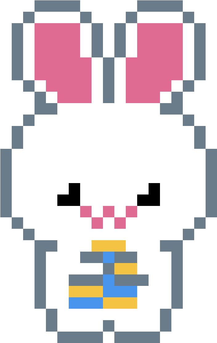 Happy Easter - Pixel Art Free Fire Clipart - Large Size Png Image - PikPng