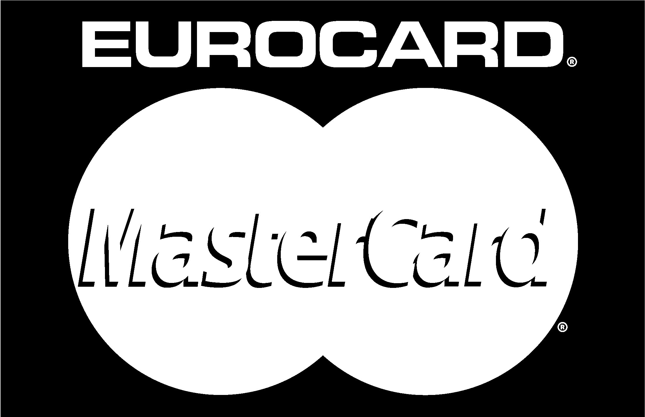 Eurocard Mastercard Logo Black And White - Mastercard Clipart - Large ...