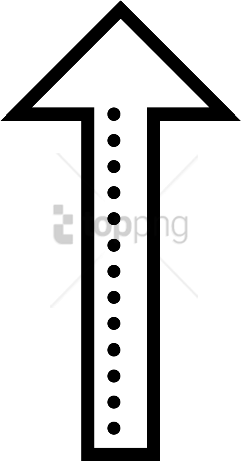 Free Png Long Arrow Up Icon Clipart - Large Size Png Image - PikPng