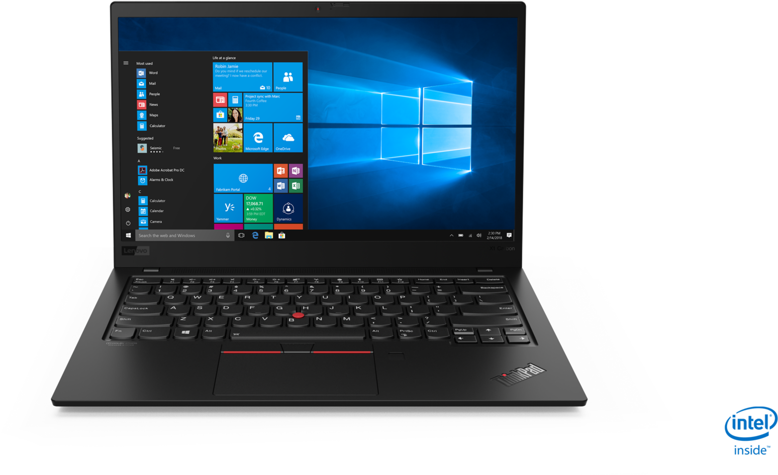 Lenovo Thinkpad X1 Carbon 2019 Clipart - Large Size Png Image - PikPng