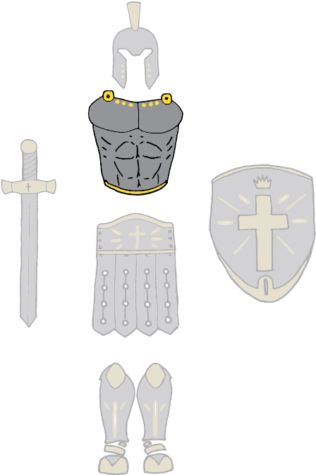 Armor Of God Breastplate Cartoon Breastplate Of Righteousness Clipart Large Size Png Image