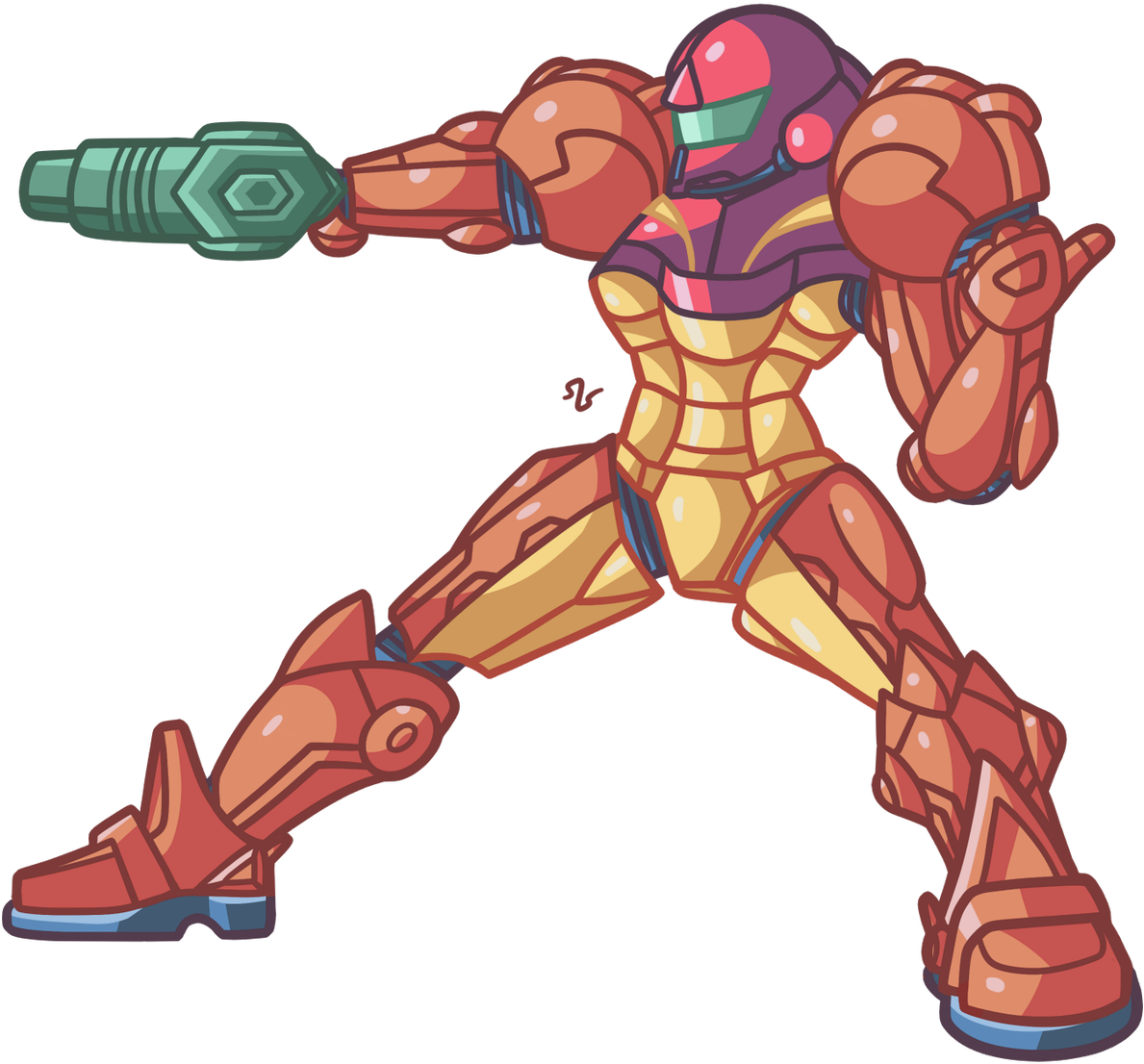 Samus I Love Samus's Design In Super Metroid I Tried - Cartoon Clipart ...