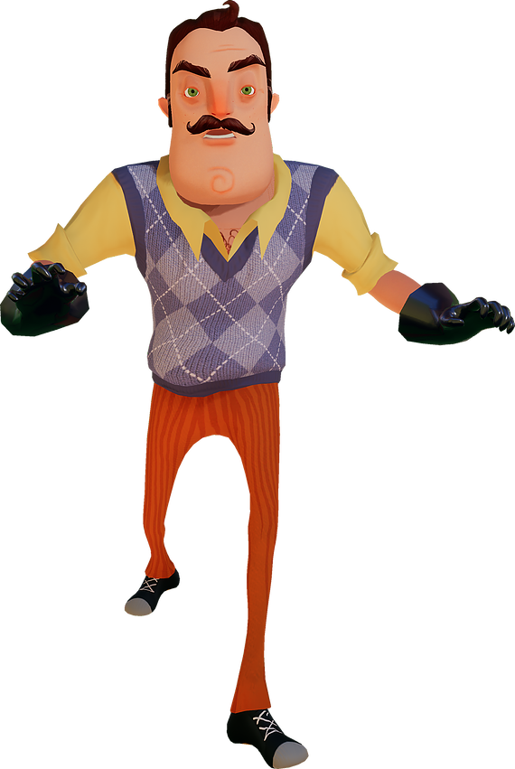 Hello Neighbor , Png Download - Cartoon Clipart - Large Size Png Image ...