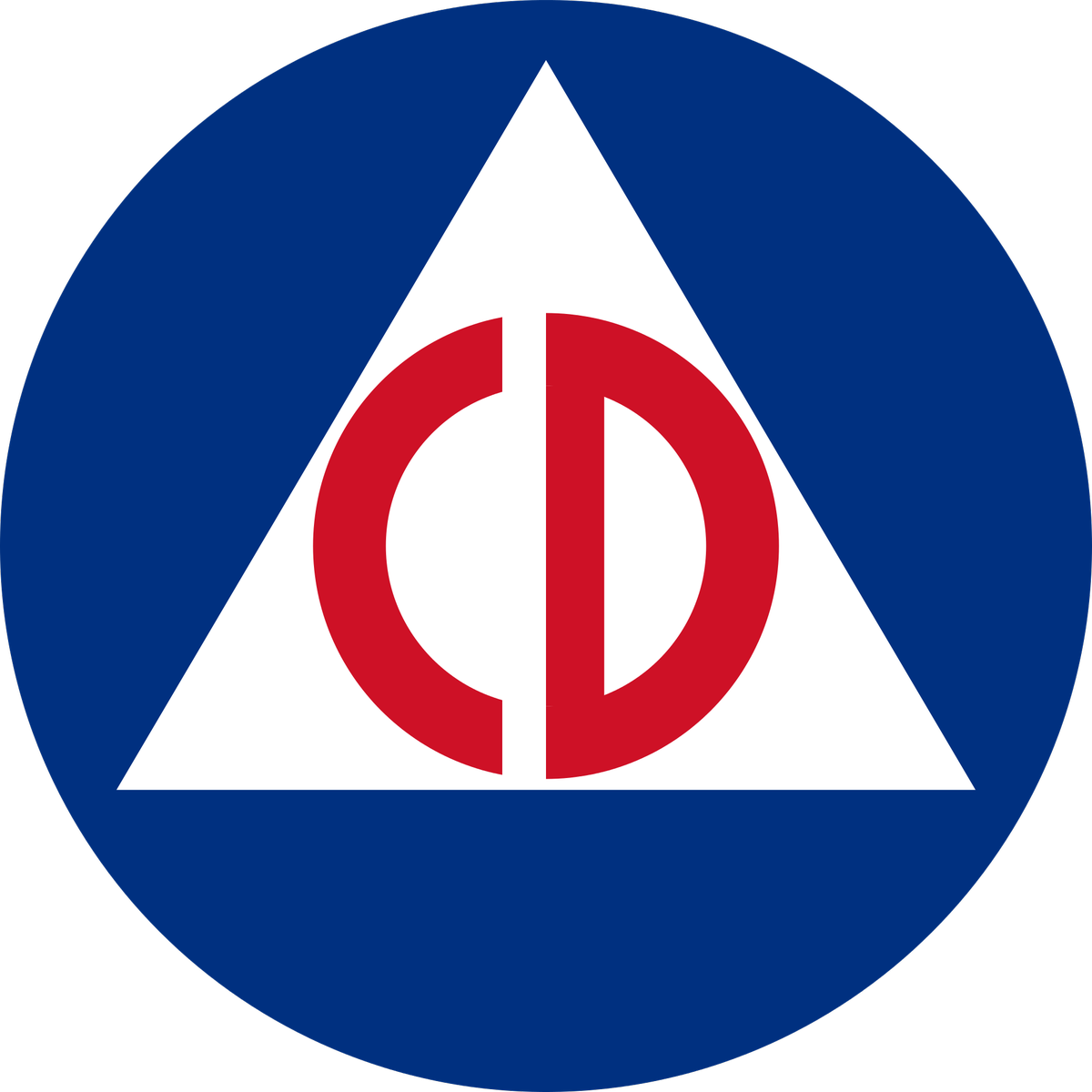 United States Civil Defense Roundel - Us Civil Defense Clipart - Large ...